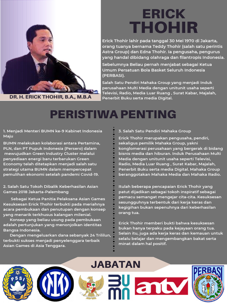 Inspirasi Sukses Erick Thohir | PDF
