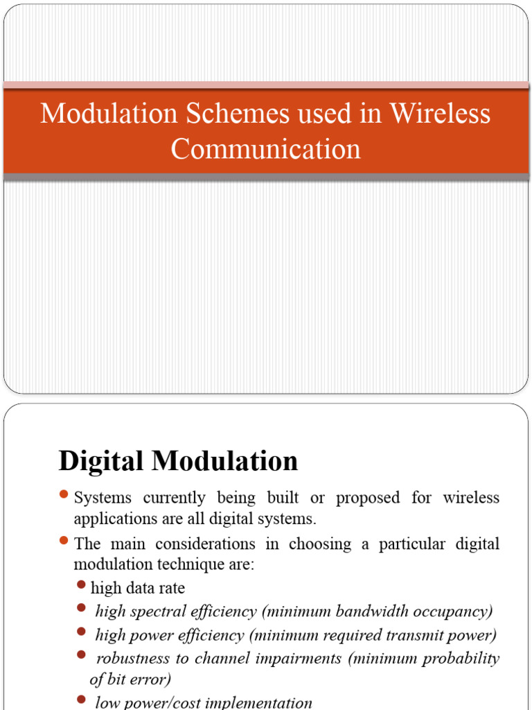 2 WC Modulation Schemes | PDF | Modulation | Phase (Waves)