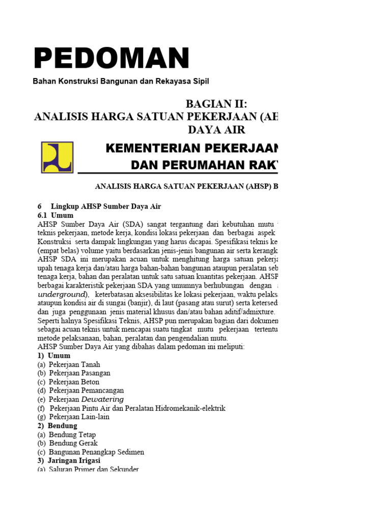 Lampiran Bagian II SDA | PDF
