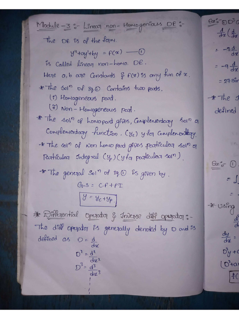 Maths Module 3 DE | PDF