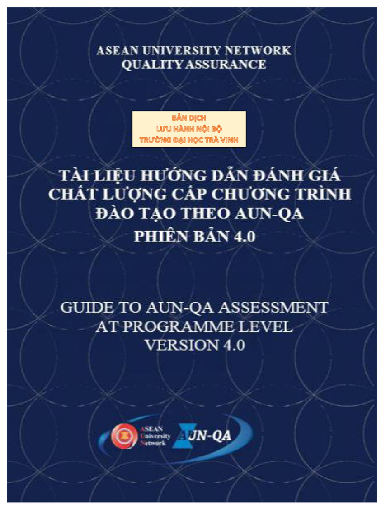 8 - Guide To AUN-QA Assessment at Programme Level Version 4 - Vietnamese Năm 2020 - Highlight | PDF