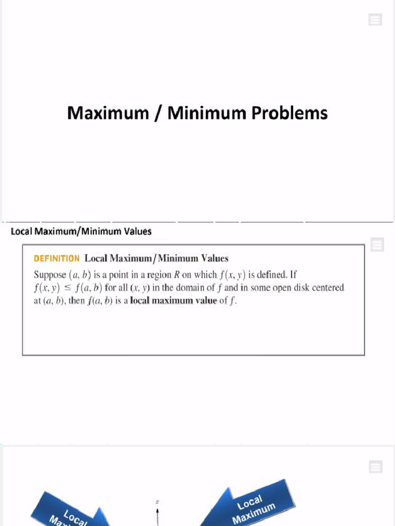 15.7 Maxima Minima | PDF
