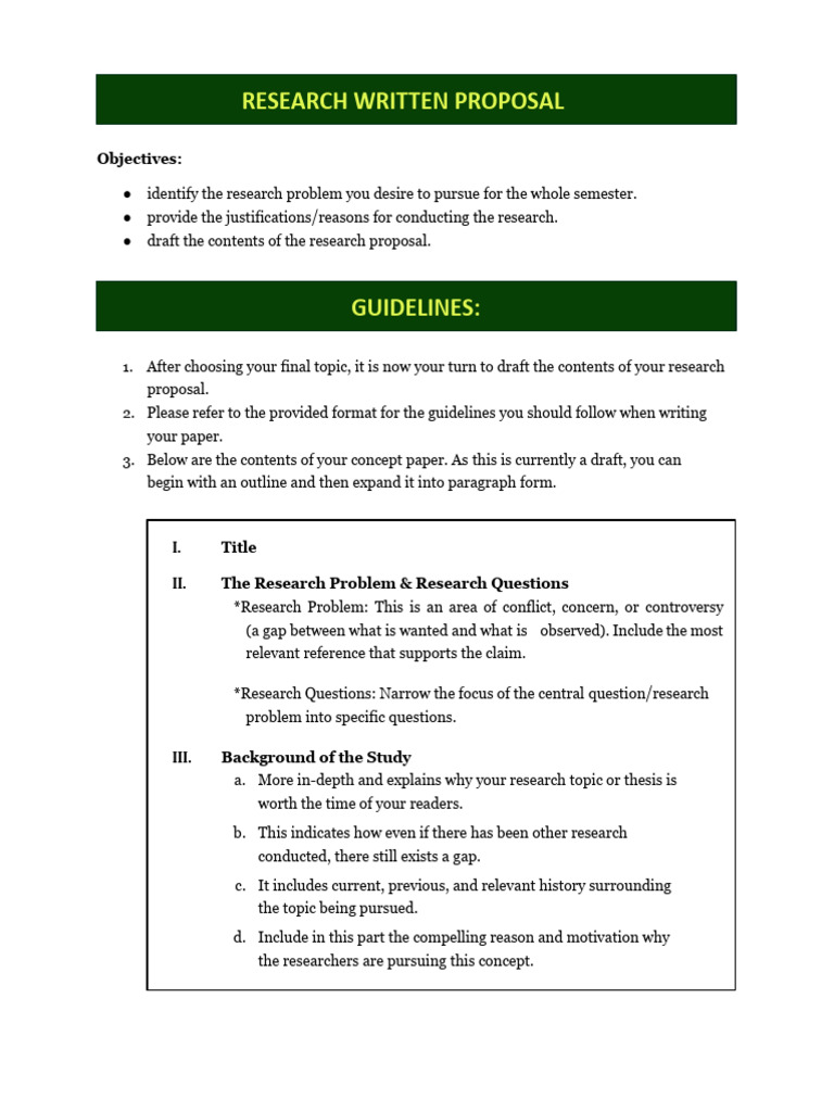 Written Research Proposal Guidelines | PDF | Science | Cognition