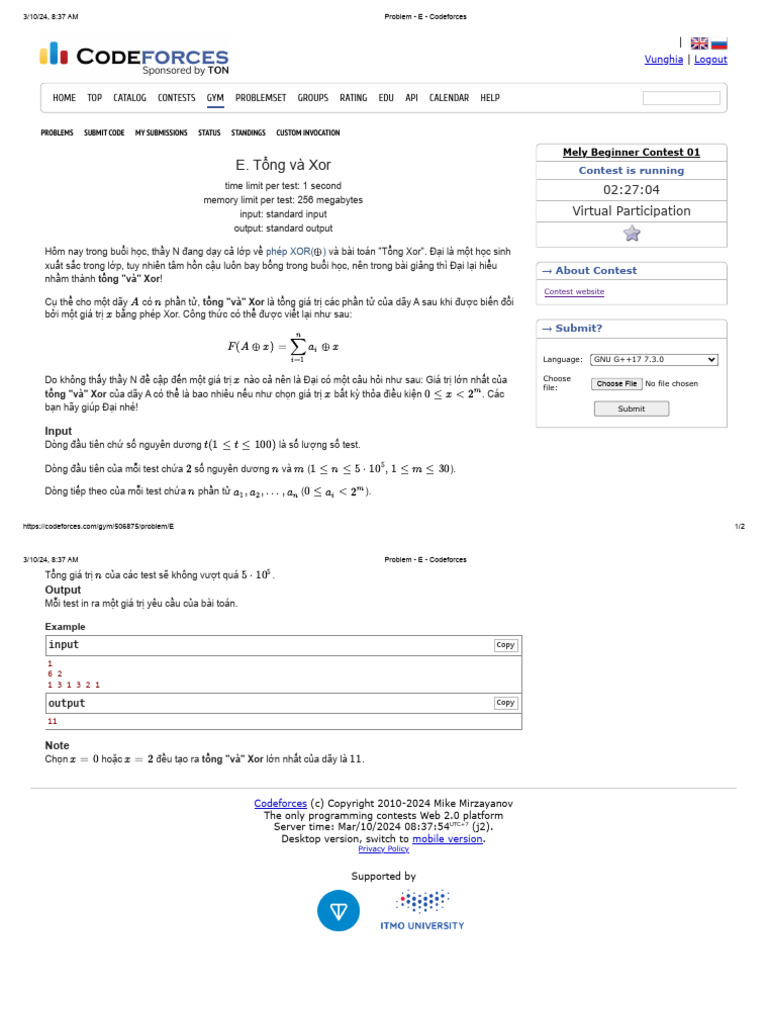 Problem - 05 - Codeforces | PDF