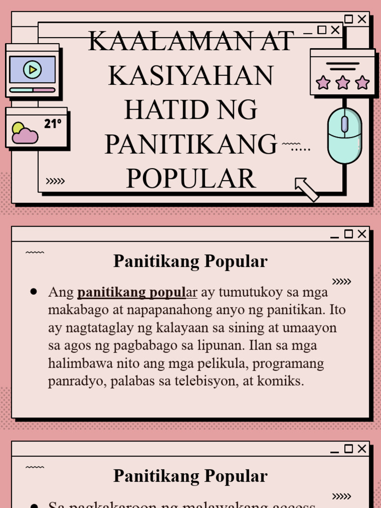 Panitikang Popular | PDF