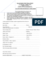 Bursay Application Form 2025 | PDF