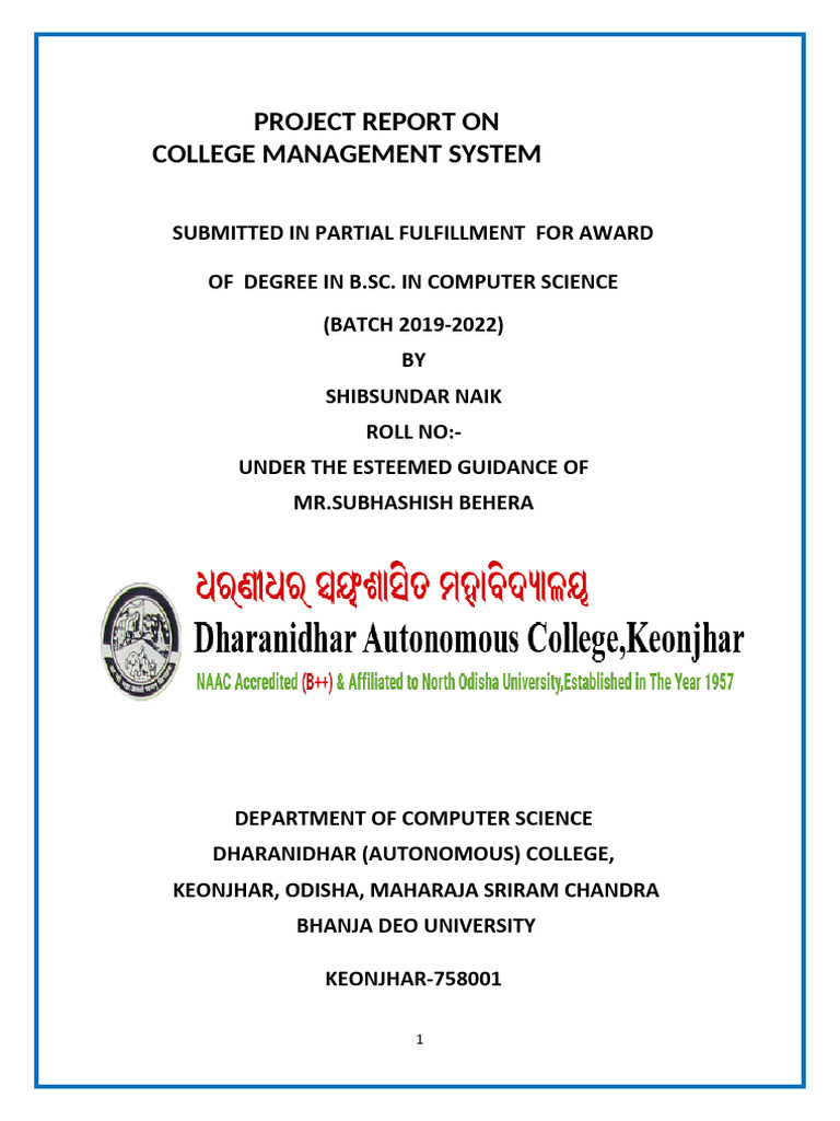 College Management System Overview | PDF | Bootstrap (Front End ...