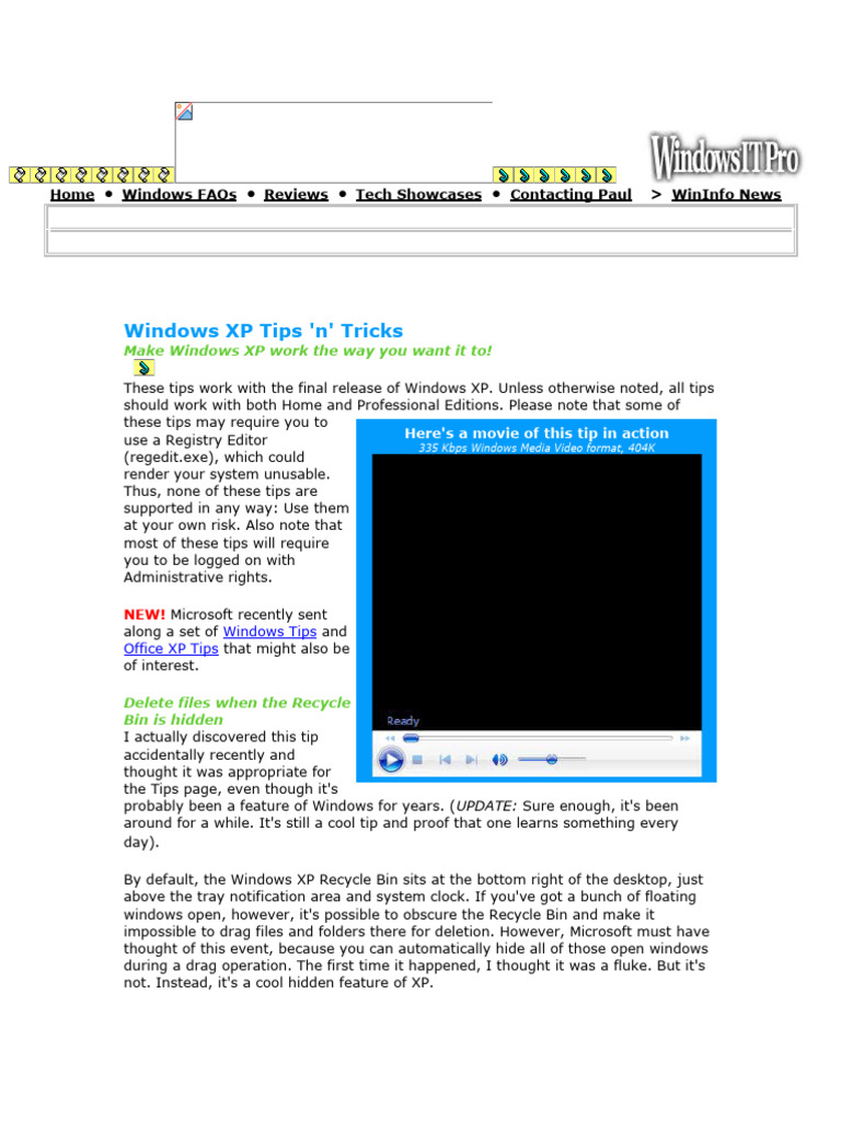 yash tricks and trims | PDF | Windows Registry | Microsoft Windows