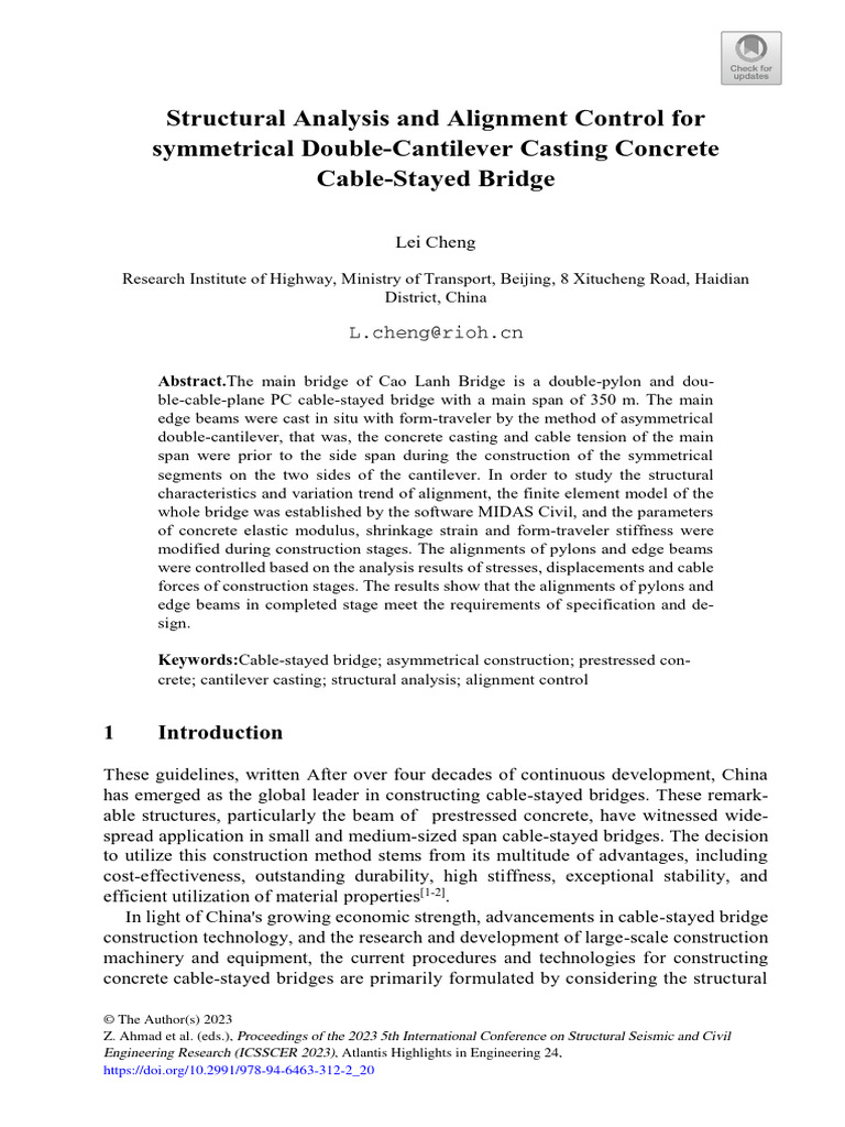 Structural Analysis and Alignment Control For Symm | PDF | Deformation (Engineering) | Beam ...