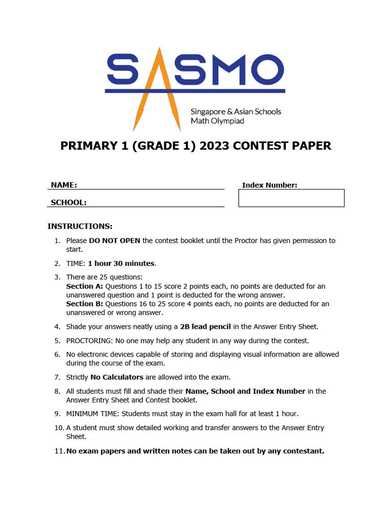 G1 SASMO 2023 (Portuguese Ver) | PDF