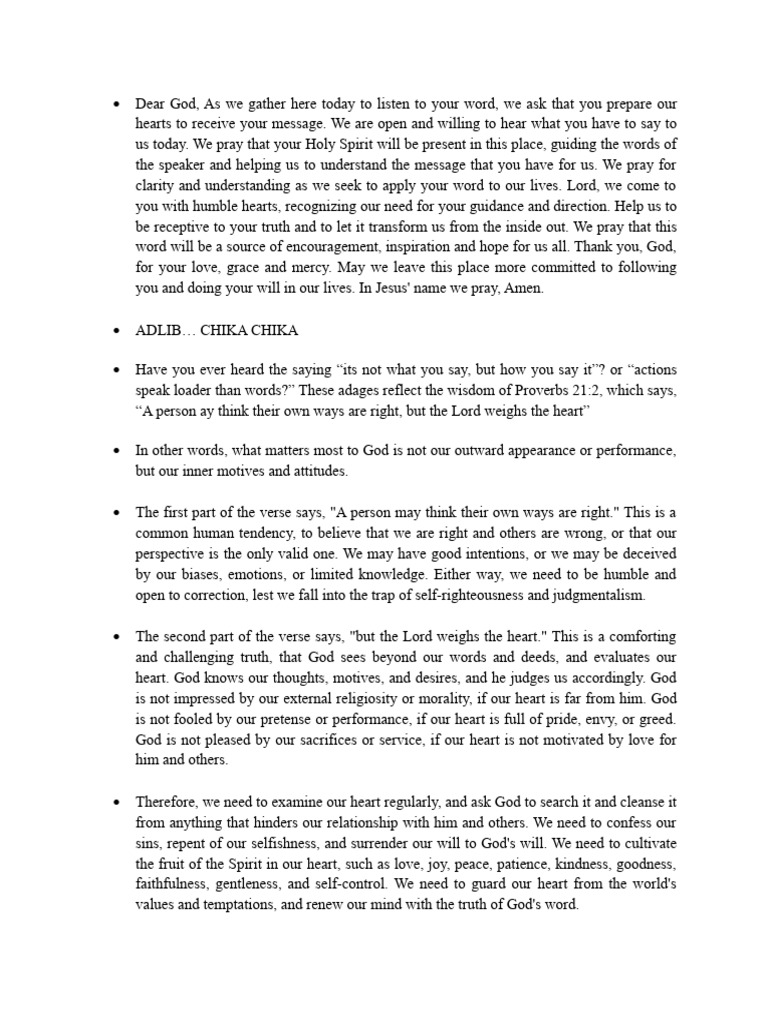 Sermon Midweek | PDF | Justice | Crime & Violence