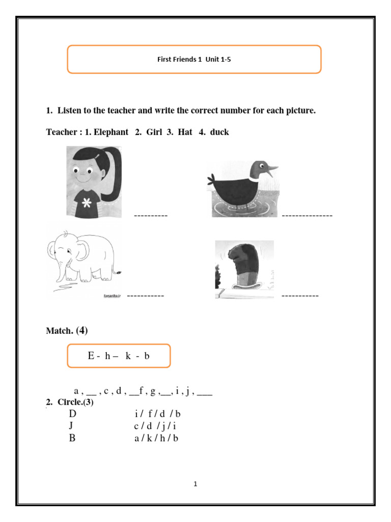 FF1) Units 1-5) | PDF