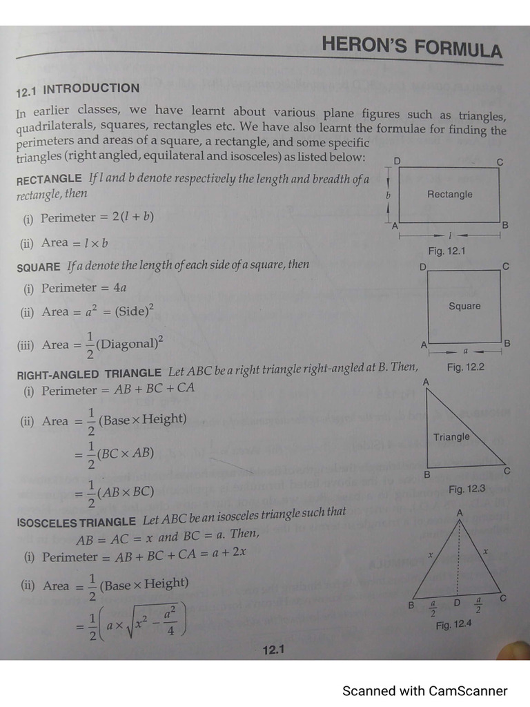 herons formula | PDF