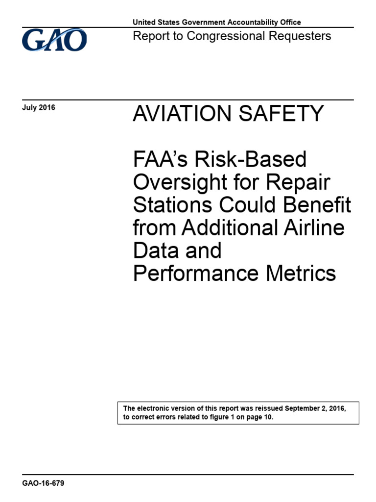 FAA Repair Stations Oversight Report | PDF | Federal Aviation ...