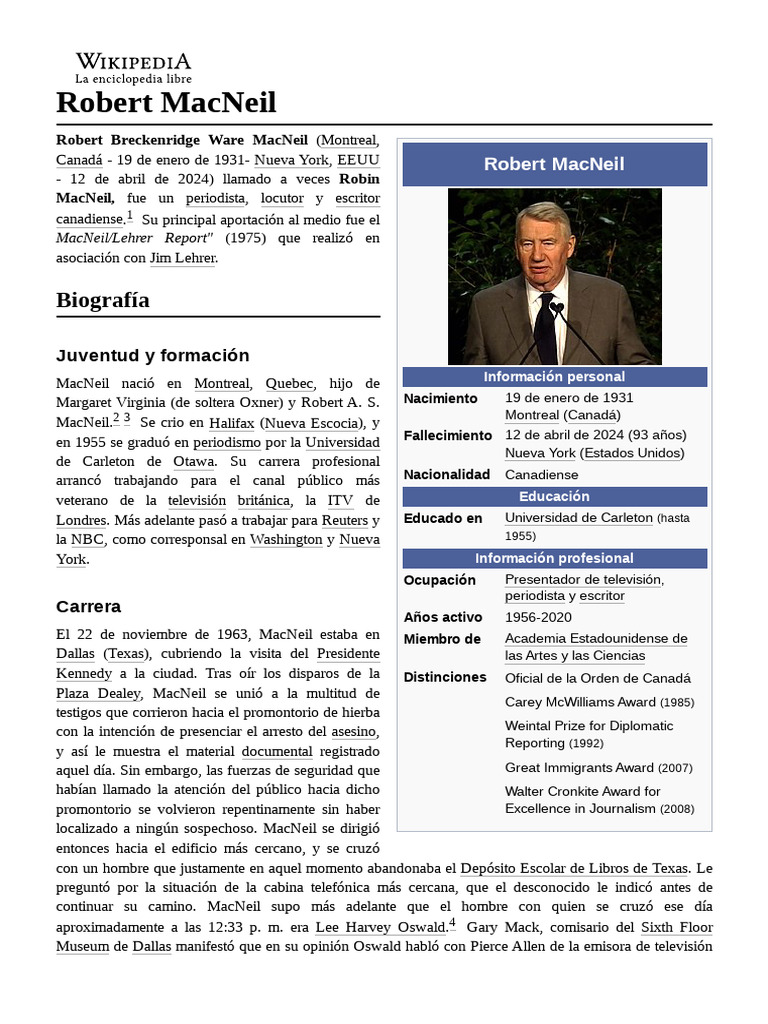 Robert MacNeil | PDF