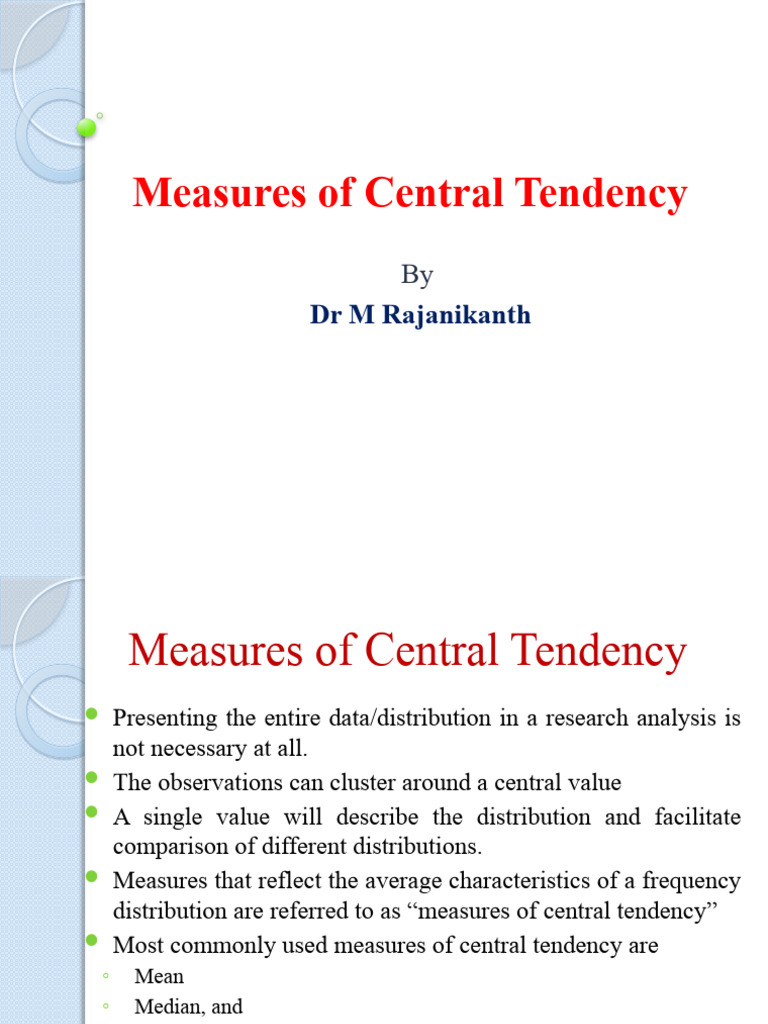 Mean Median, Mode | PDF | Mean | Median
