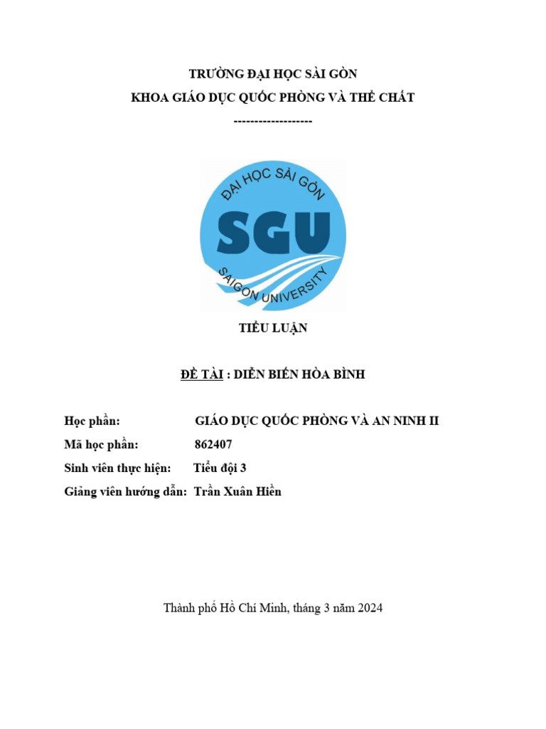 GDQP2 tiểu đội 3 tiểu luận hoàn chỉnh | PDF