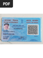 Pancard Back Side | PDF