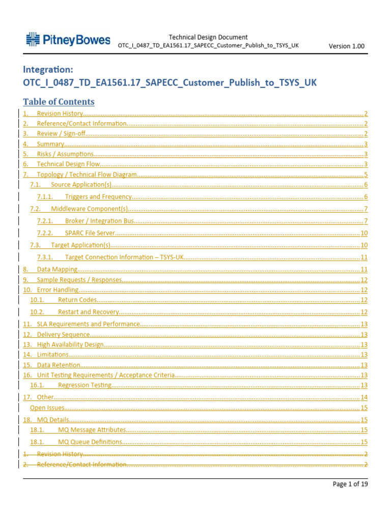 TD EA1561.17 OTC I 0487 SAPECC Customer Publish To TSYS UK | PDF | File Transfer Protocol ...