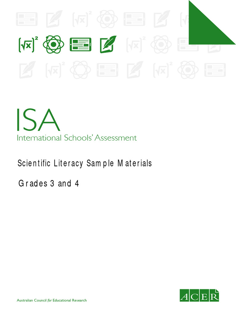 ISA Science Sample Material - G3!10!2023 | PDF | Knowledge | Science