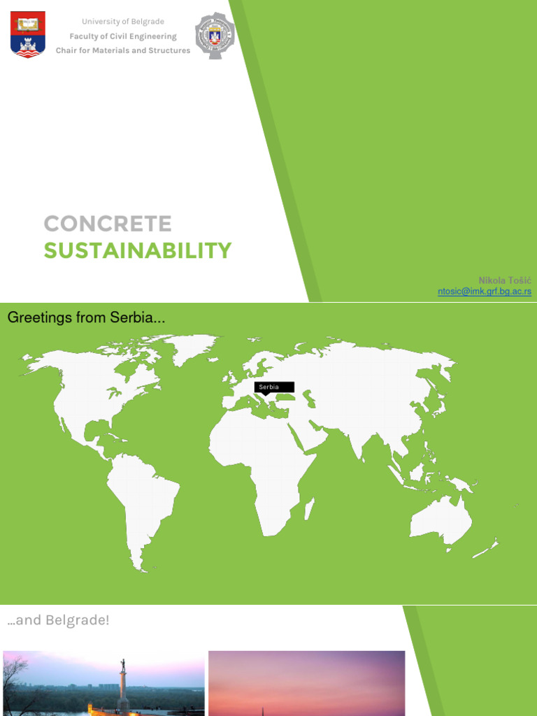 Concrete Sustainability Part 1 | PDF | Concrete | Cement