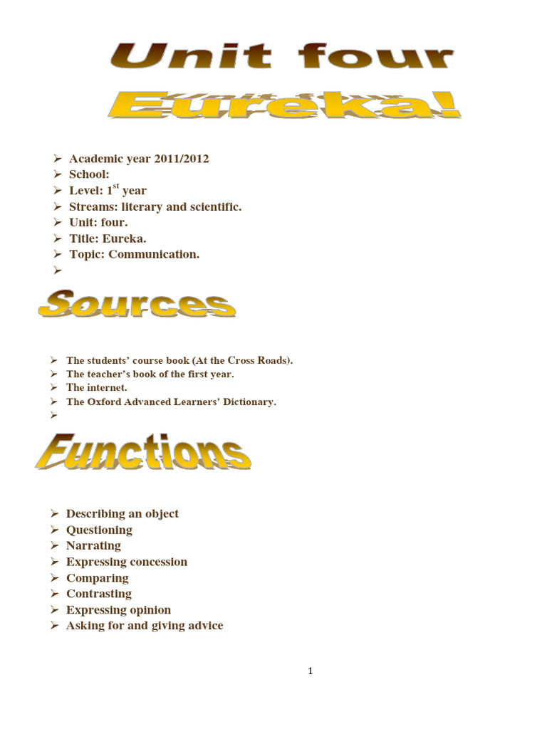 Unit 4 Eureka | Download Free PDF | Louis Pasteur | Vacuum Cleaner