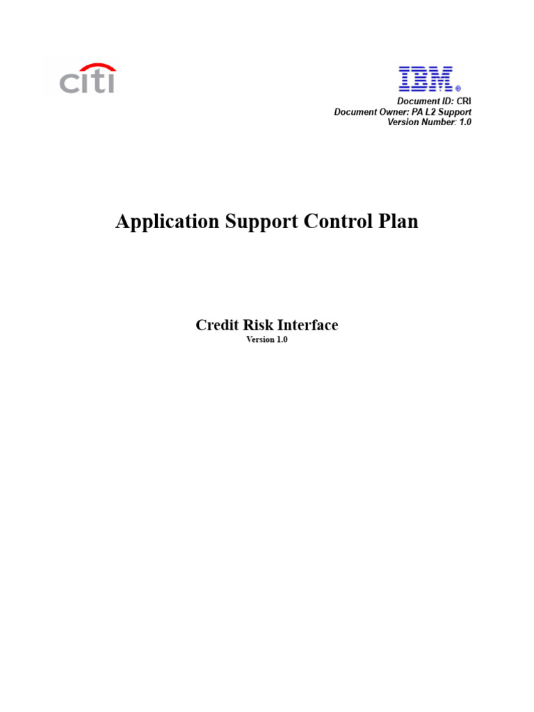 Ascp Cri Appl V1.0 | PDF | Application Software | Service Level Agreement