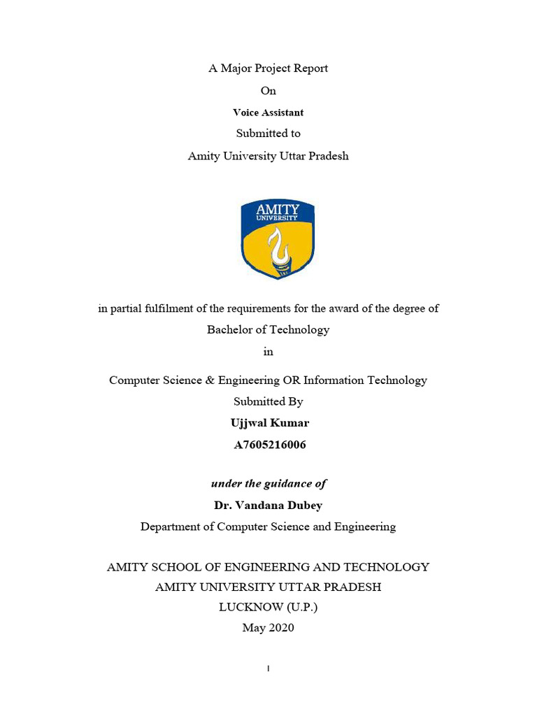 Amity University Sample Report Pdf Object Oriented Programming Python Programming Language
