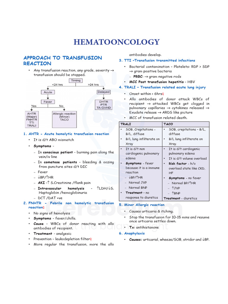 hematology | PDF | Platelet | Anemia