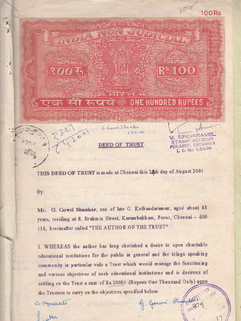 Trust Deed | PDF
