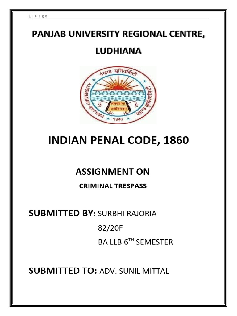 Criminal Trespass Pdf Burglary Criminal Law