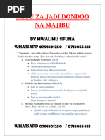 Mandhari Katika Riwaya Ya Nguu Za Jadi | PDF