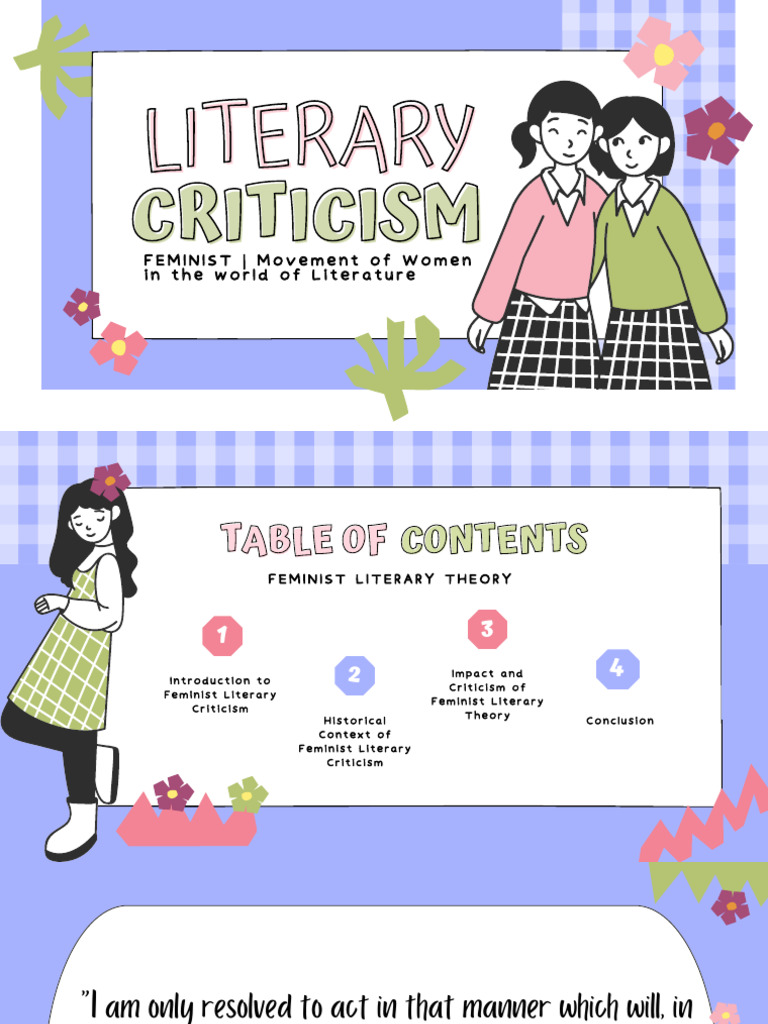 Feminist Literary Criticism by Group 2 English 10 - 20240326 - 083259 ...