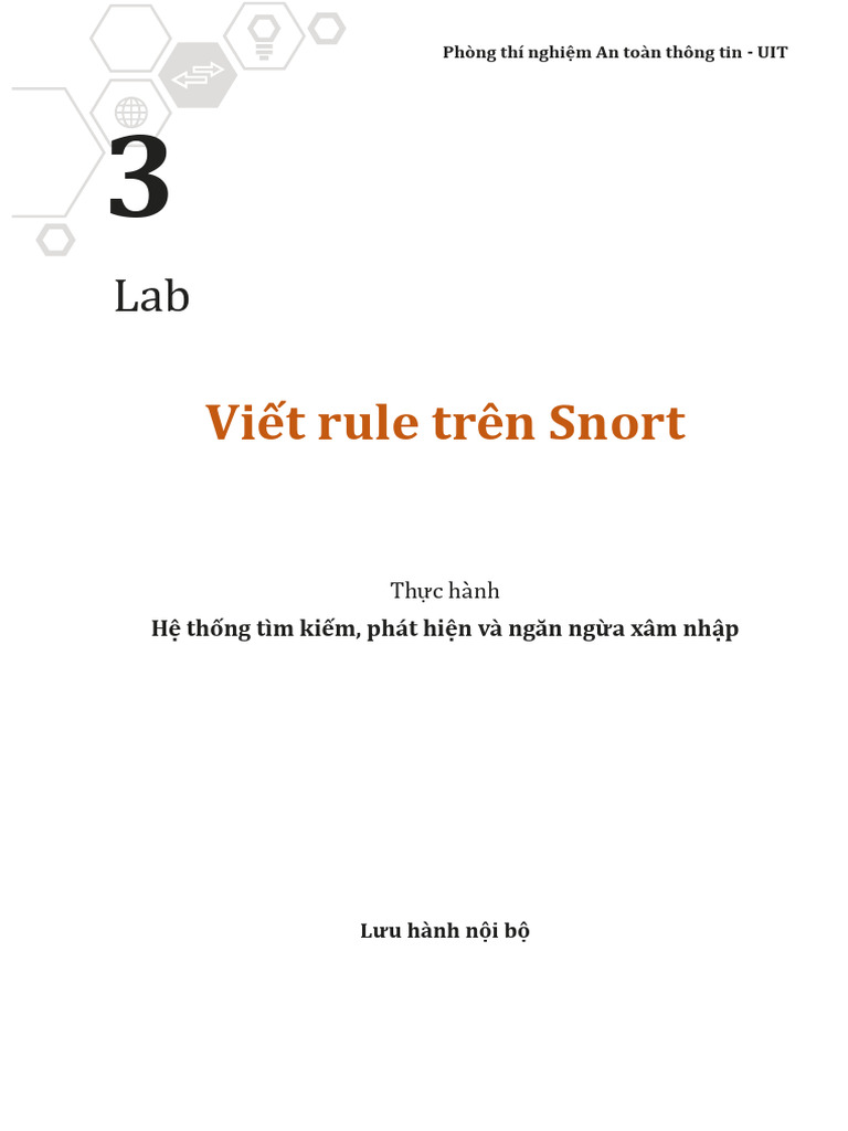 Lab 3 - Viet Rule Tren Snort | PDF