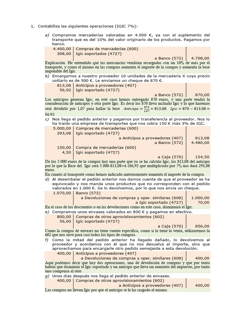 3 Operaciones de Igic (Solucion) | Descargar gratis PDF | Bancos | Crédito