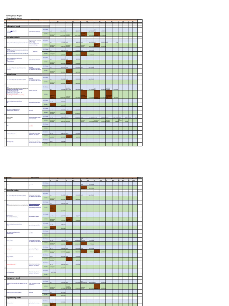 Shop Drawing Tracker | PDF | Window | Glass Art