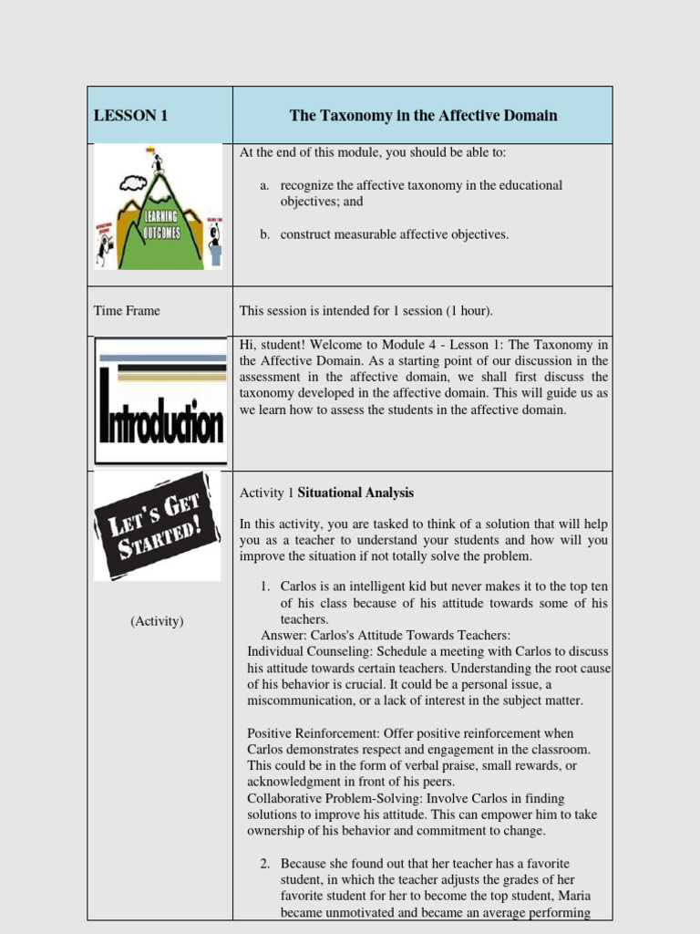 lesson 1&2 | PDF | Learning | Teachers