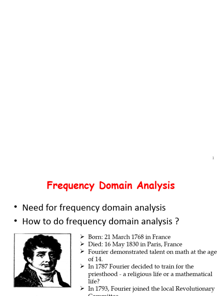 9.Intro to Fd Analysis | PDF | Fourier Transform | Fourier Series 9.Intro to Fd Analysis | PDF | Fourier Transform | Fourier Series