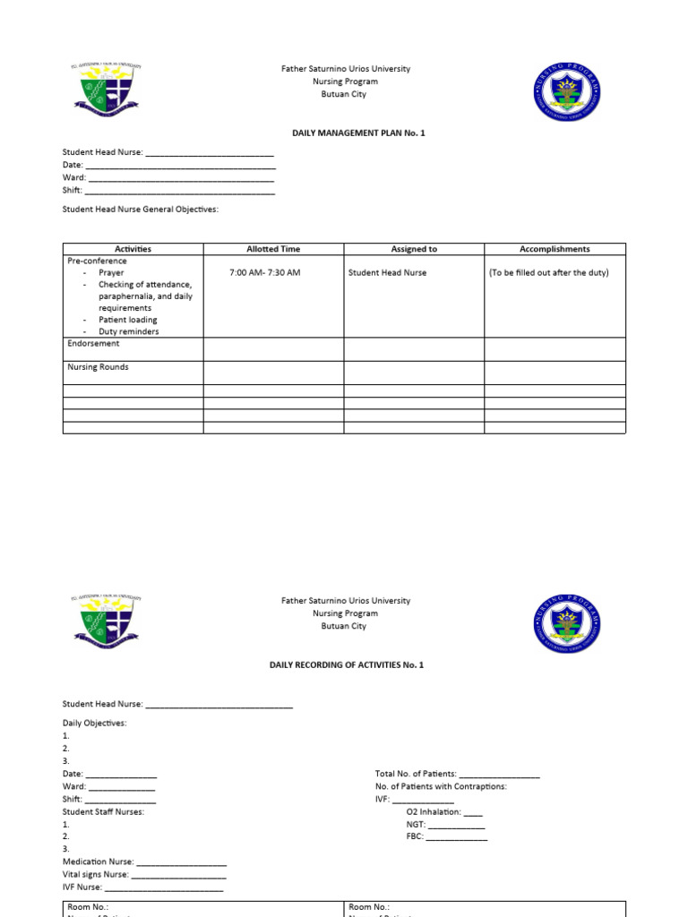 SHN-Forms-4 | PDF | Nursing | Medical Specialties