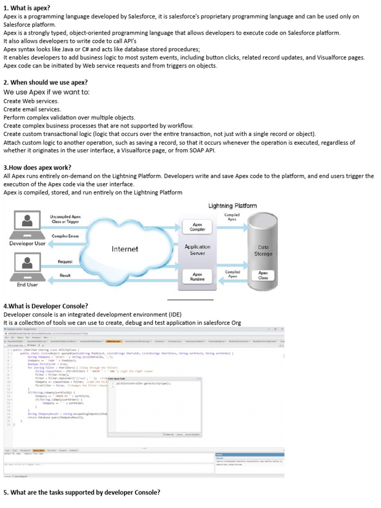 SF Dev Questions | PDF | Class (Computer Programming) | Method (Computer Programming)