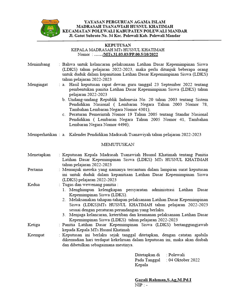 SK LDK 2022-2023 | PDF