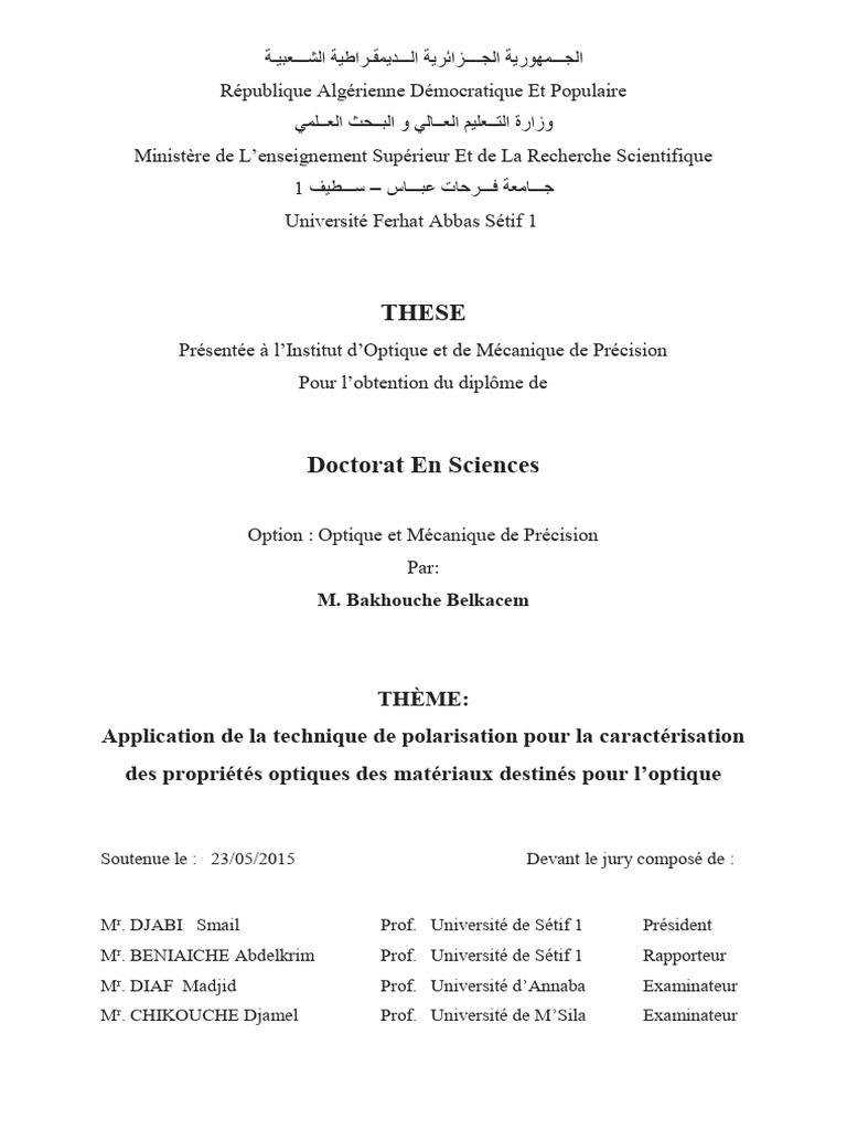 B Bakh | PDF | Polarisation (optique) | Lumière