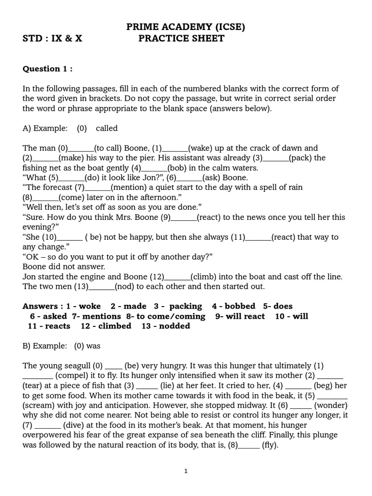 Answer Key Practice Sheet Prelims | PDF