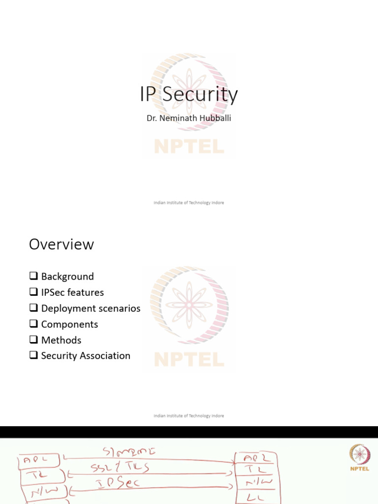 Lecture 8 IP Security NPTEL | PDF | Internet Protocols | Virtual ...