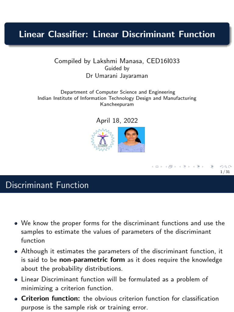 LDF | PDF | Loss Function | Mathematics