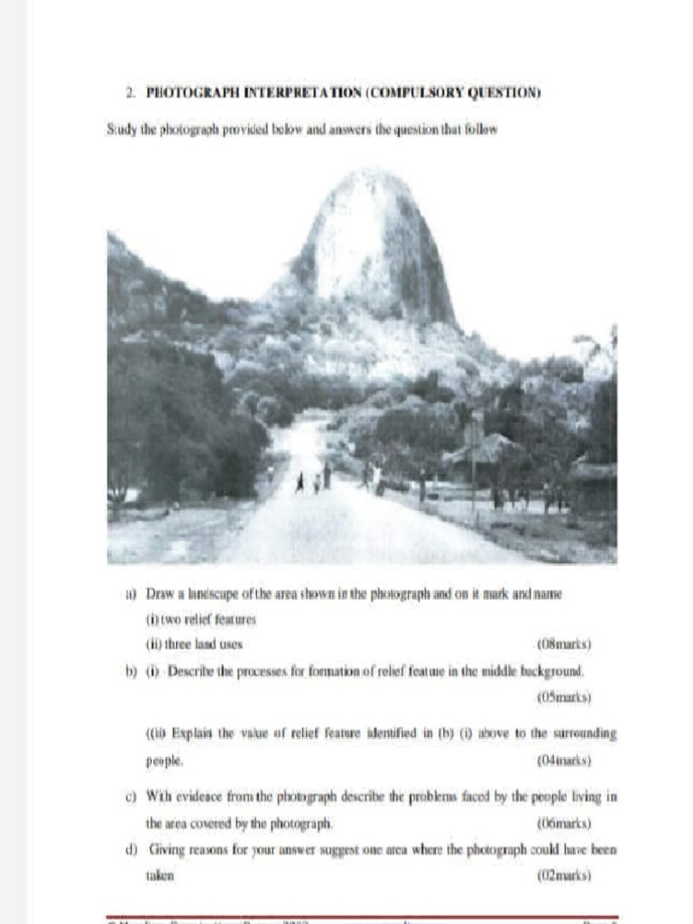 S.5 & 6 Geography Paper 1 | PDF