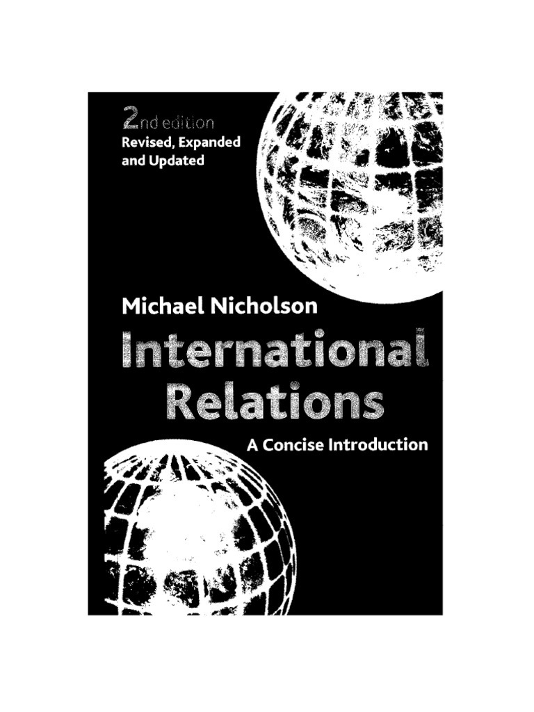 Nicholson - International Relations A Concise Introduction | PDF