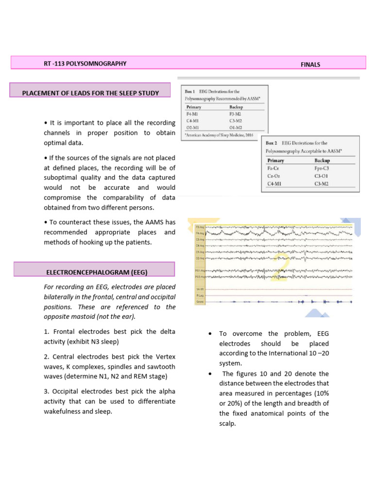 Polysomnography | PDF | Electroencephalography | Physiology