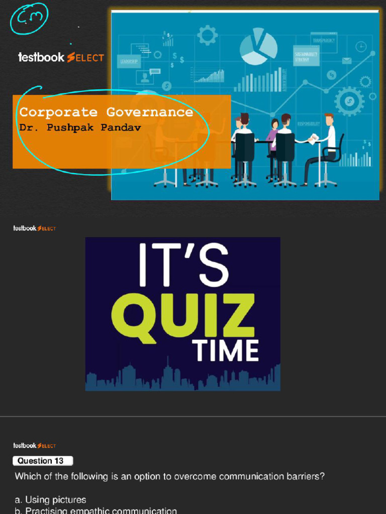 Class On Corporate Governance - 1-3-58PM | PDF