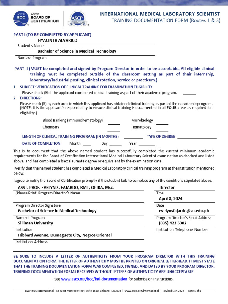 Training Docu Form | Download Free PDF | Health Care